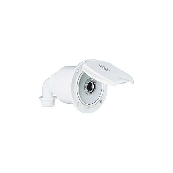Plastimo EZ Sea Water Outlet Elbow terminal House white round